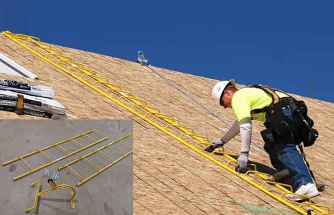 How to put a Ladder on a Sloped Roof | RoofScour